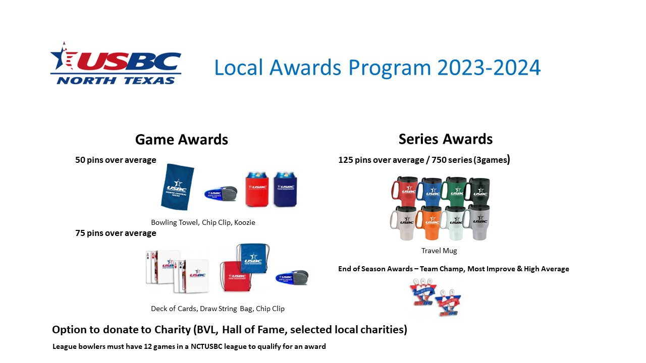 Awards | North Texas USBC | Arlington, TX 76011